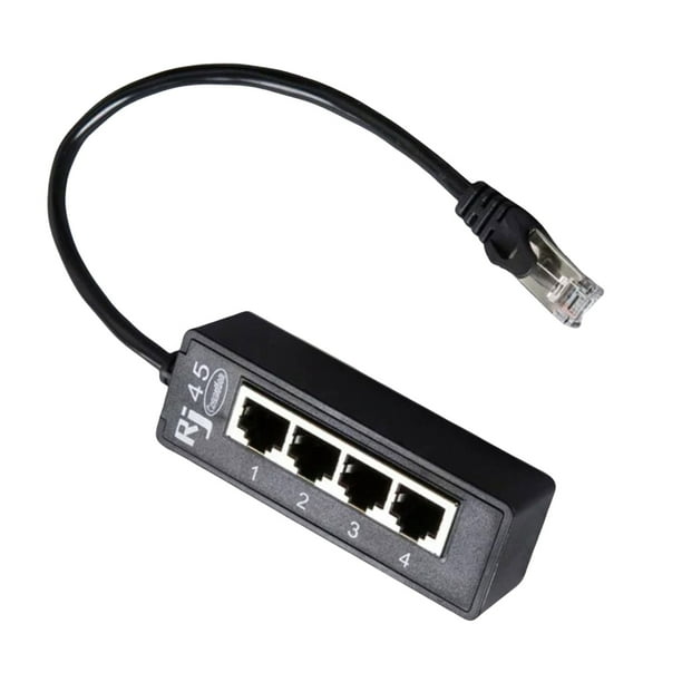 CIYISON 4 Port RJ45 Networking Cable Splitter Adapter 4 Port Internet ...