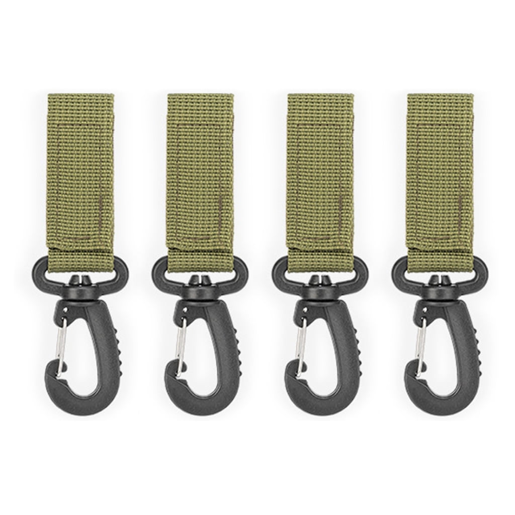 CIYISON 4Pcs Tactically Belt Hanging Carabiners Hook Nylon Webbing ...