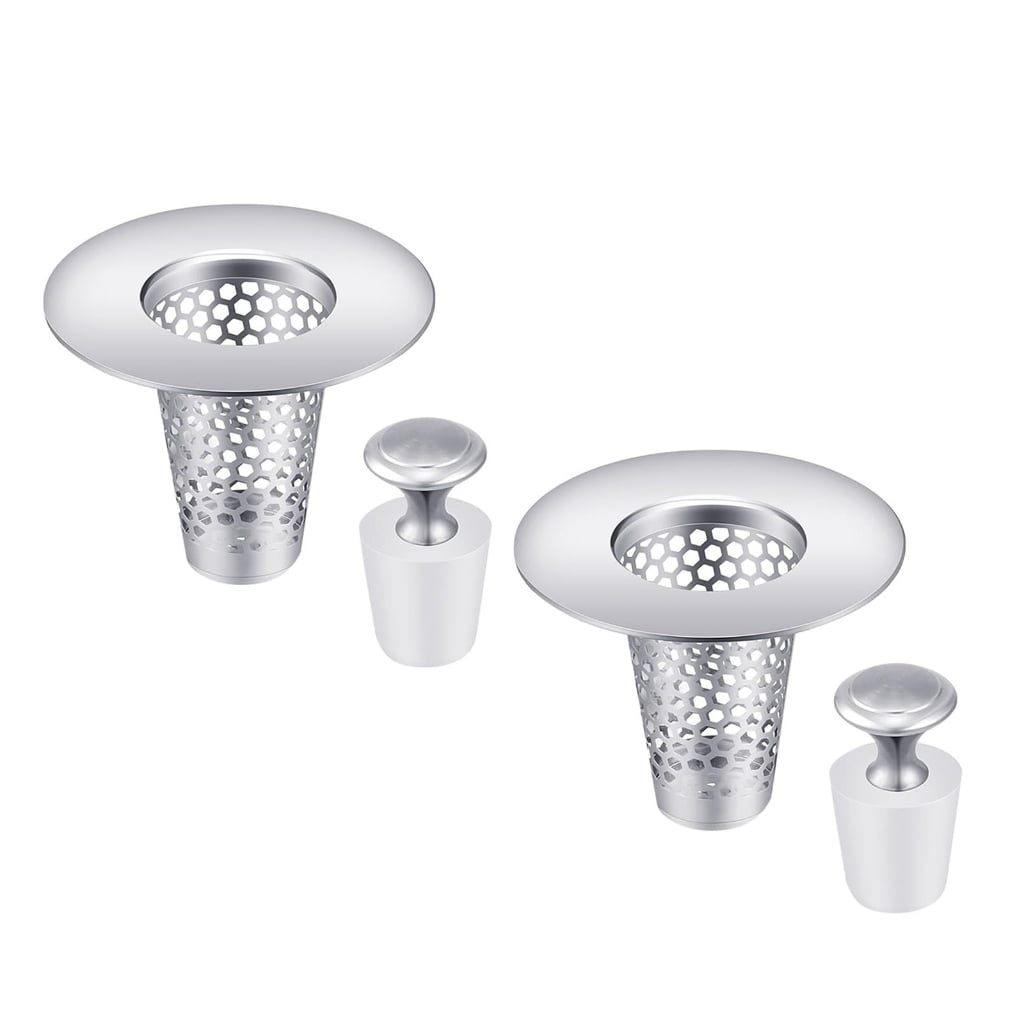CIYISON 4pcs Cones Shape Bathroom Sink Drain Strainer Steel Hair ...