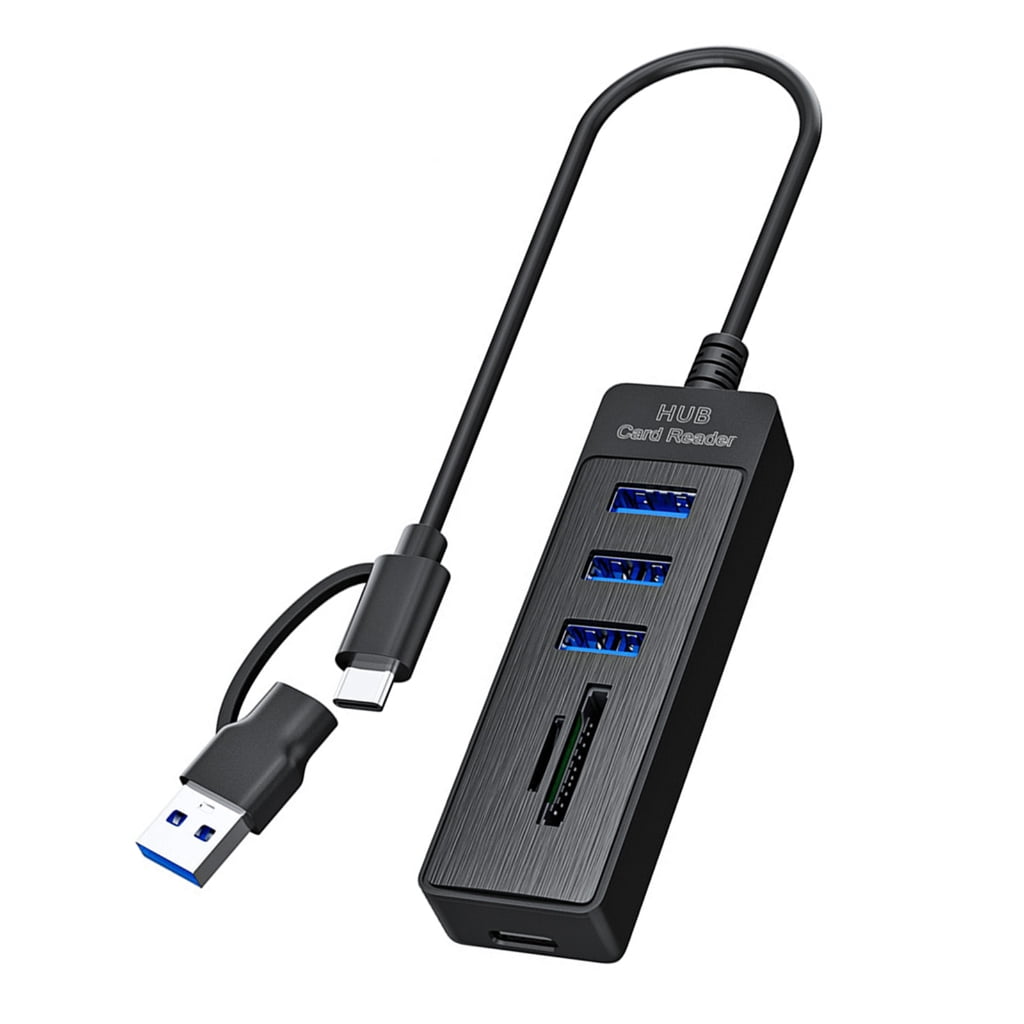 CIYISON 5 In 1 Multiple Port USB Hubs SDTF Card Reader Fast Speed Data ...