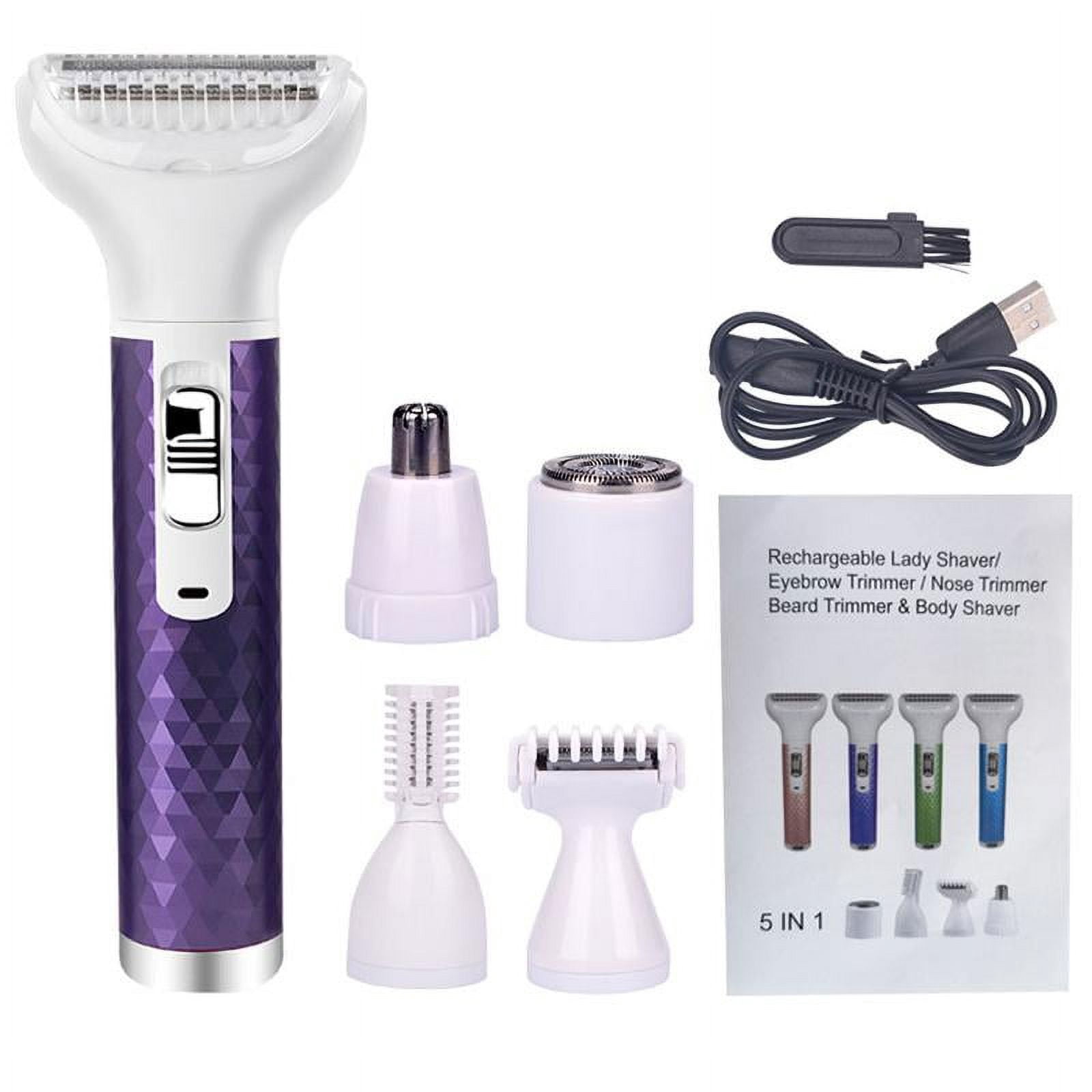 CIYISON 5 in 1 Rechargeable Epilator Women Body Hair Remover Beauty ...