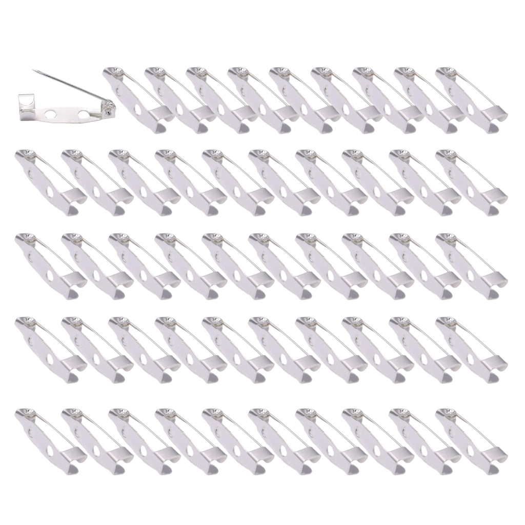 CIYISON 50pcs Brooch Pins Safety Pin with Back Bar Fastener For ...