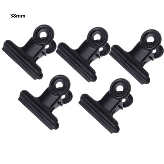 CIYISON 5Pcs Letter Clips Stainless Steel Black Metal Paper File Binder ...