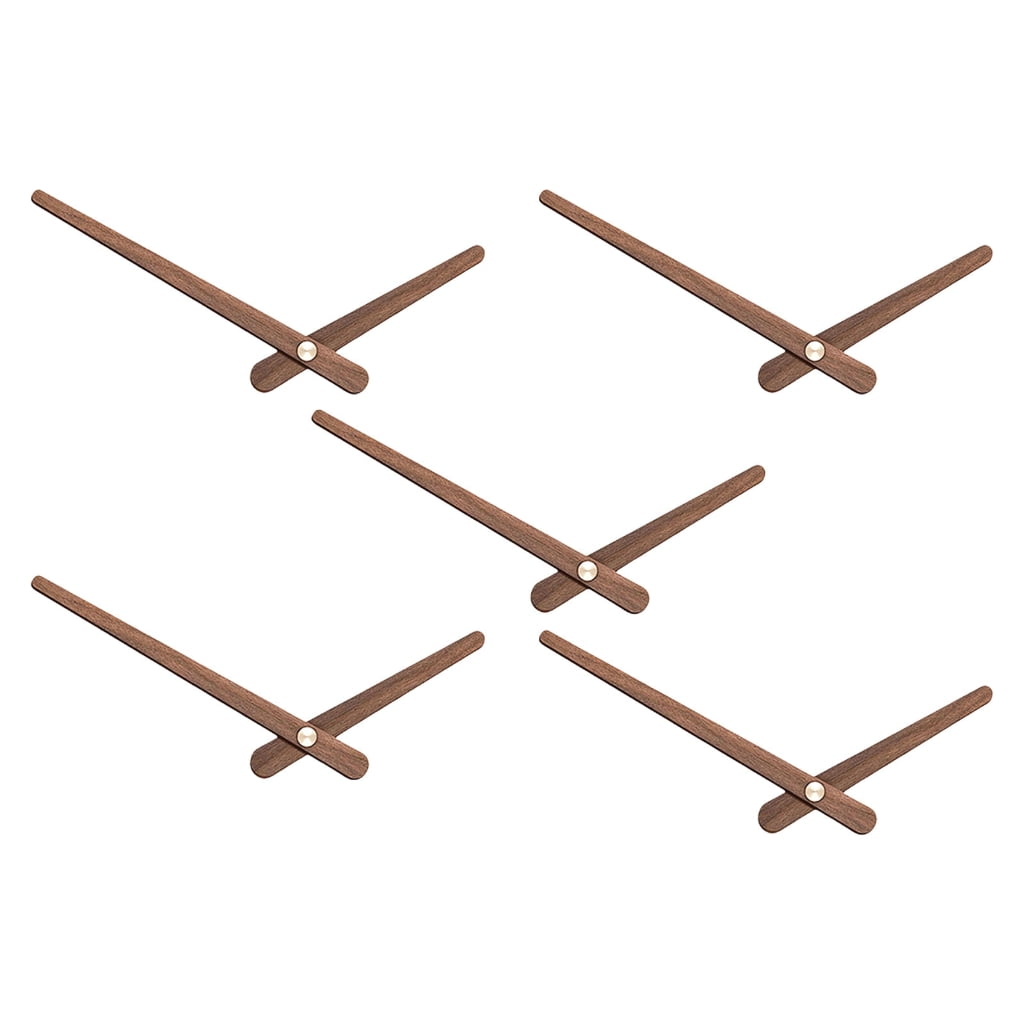 CIYISON 5Set Refineds Walnuts Wood Clock Hands for Clock Enthusiasts ...