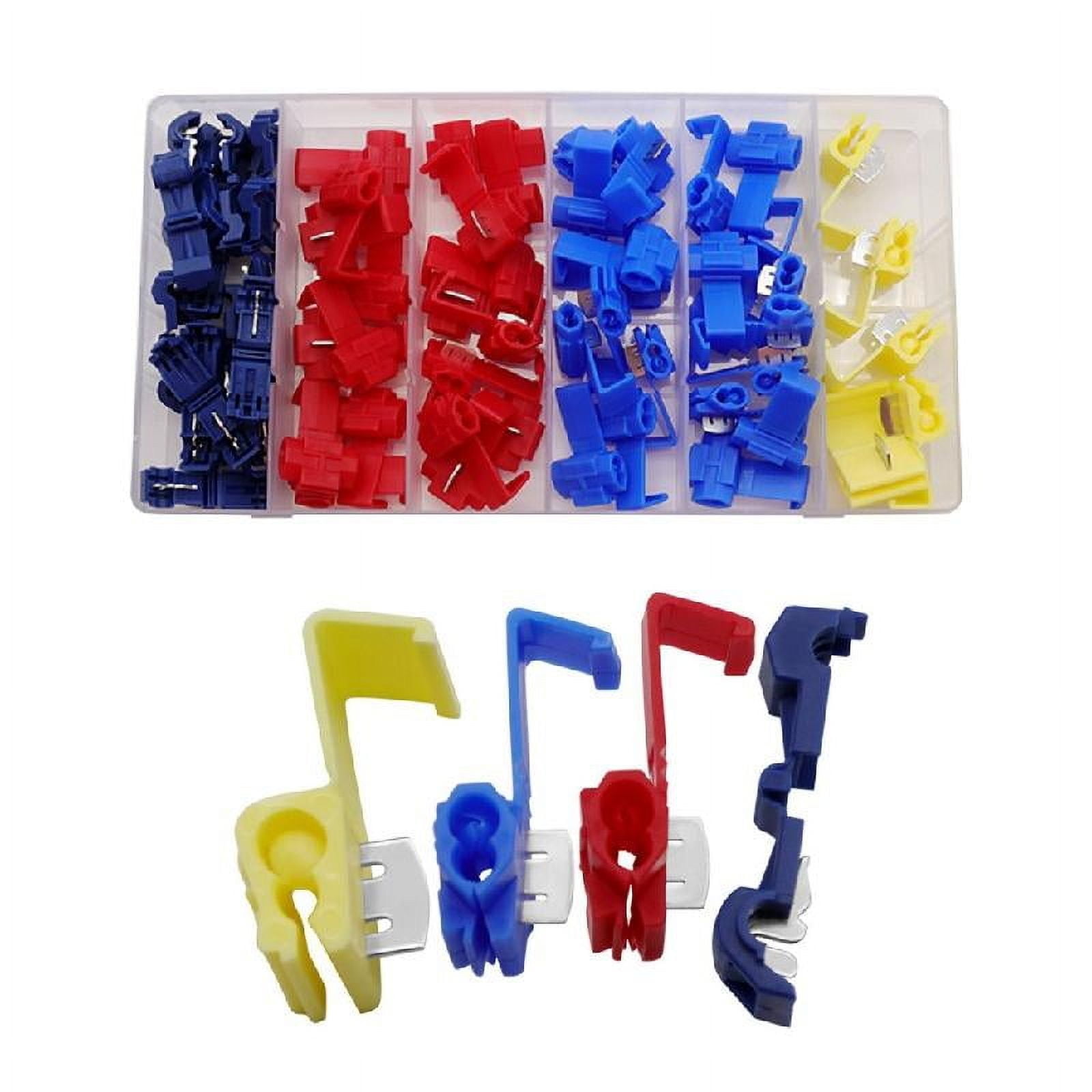 CIYISON 65pcs Wire Connectors Set Plastic Splices Terminals for Quick ...