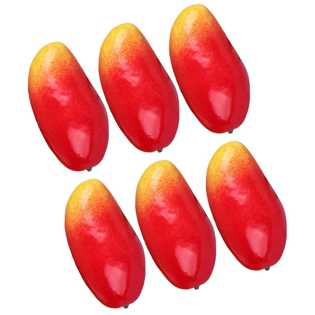 CIYISON 6Pcs Mangoes Decors Set Artificial Fruit Realistic Mangos ...