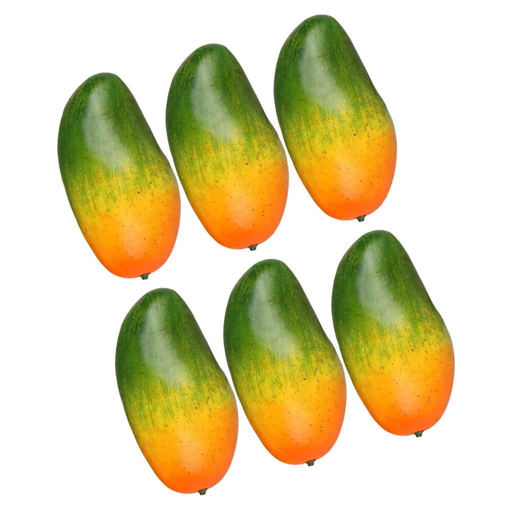 CIYISON 6Pcs Mangoes Decors Set Artificial Fruit Realistic Mangos ...