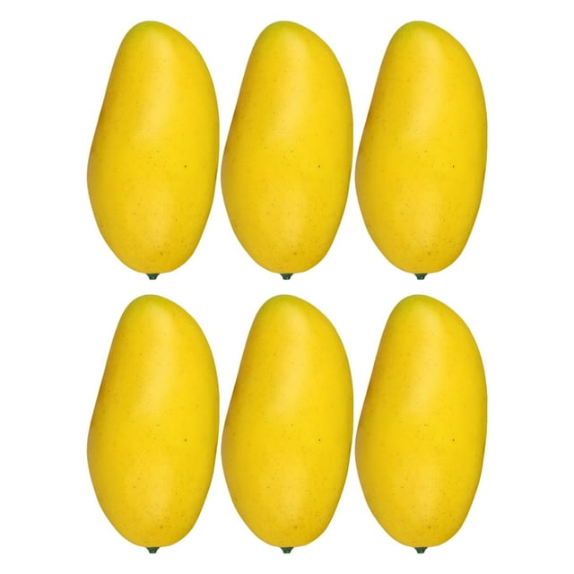 CIYISON 6Pcs Mangoes Decors Set Artificial Fruit Realistic Mangos ...