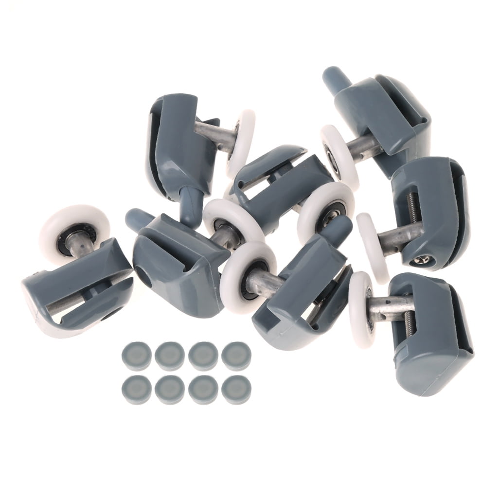 CIYISON 8 Pcs Single Shower Door Rollers Runners Pulleys Guides 25mm ...