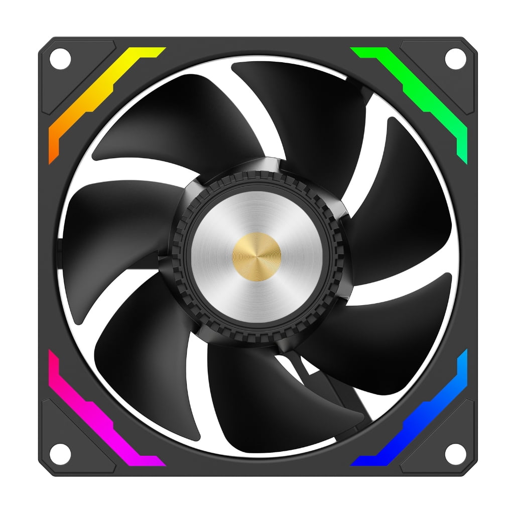 CIYISON 90mm PWM Fan With ARGB LED Lights Customizable Color Quiet ...