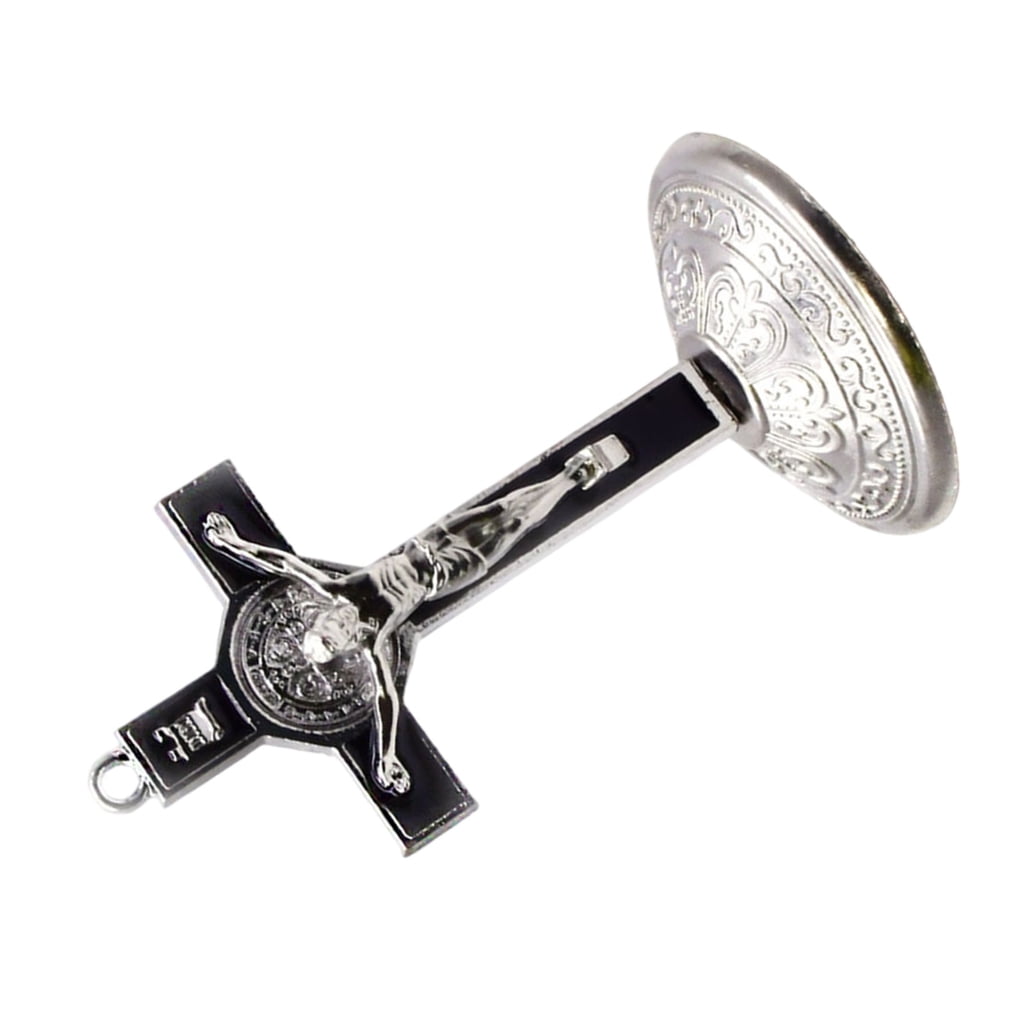 CIYISON 9cm Crosses Statue Christian Religious Table Ornament Metal ...