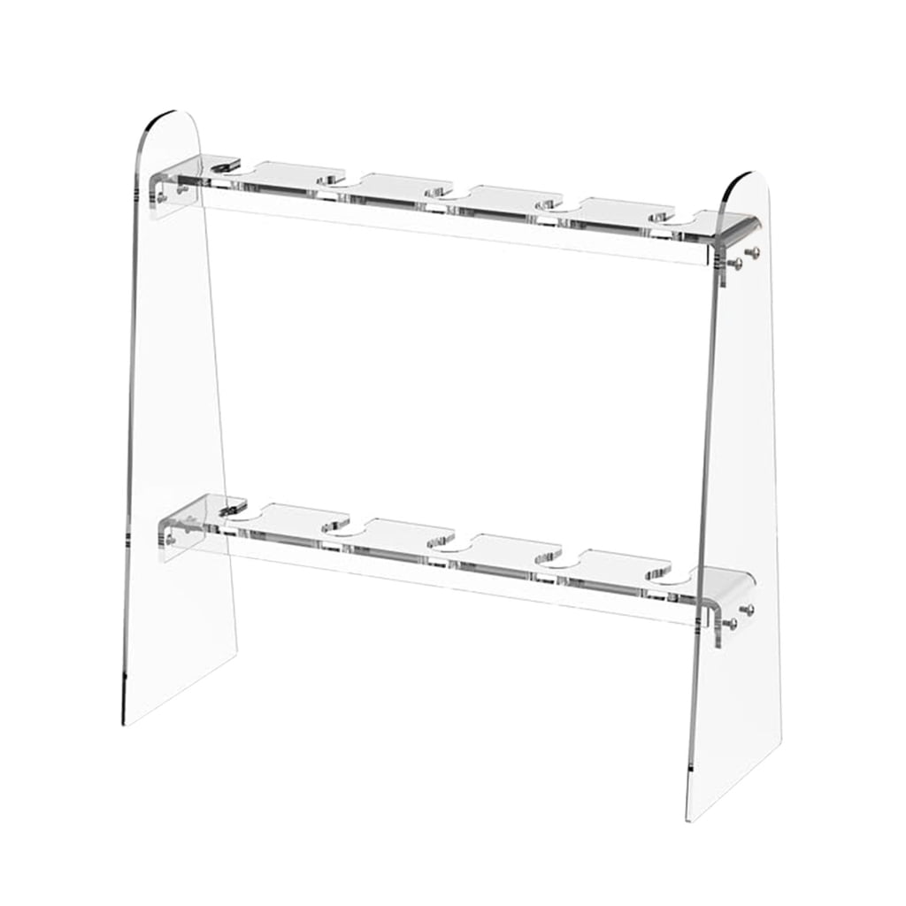 CIYISON Acrylic Stemwares Rack 2 Layer Champagne Glass Storage Stand ...