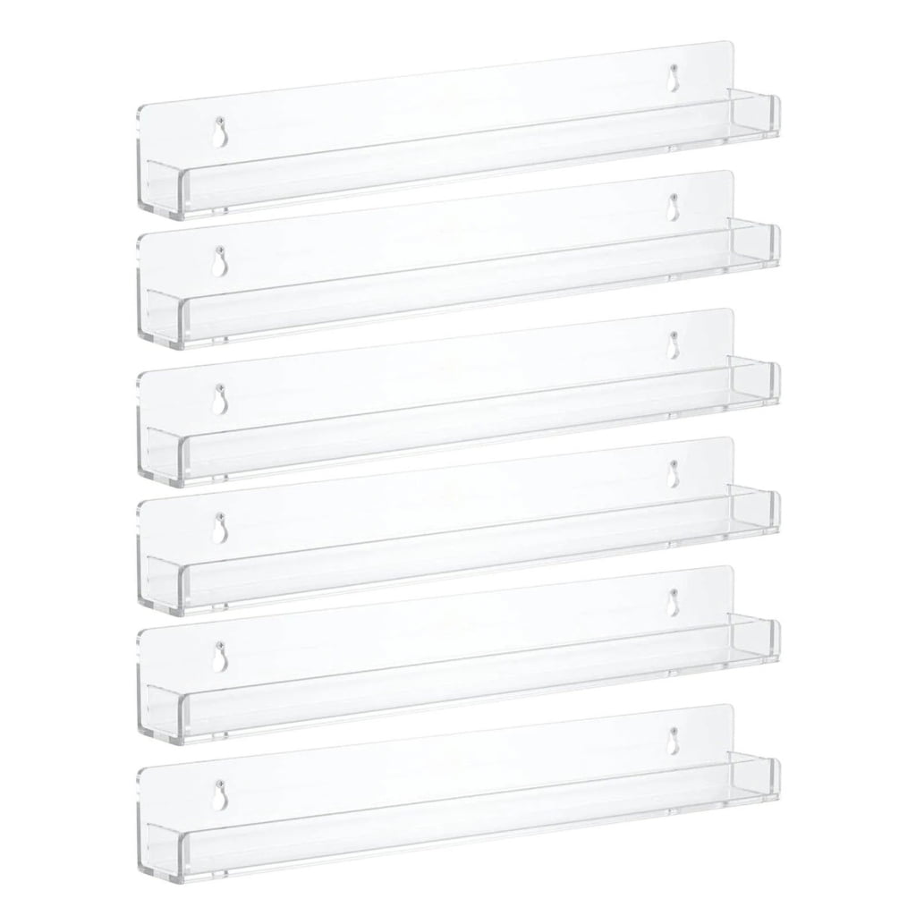 "CIYISON Acrylic Wall Rack, Transparent Shelf, Space-Saving Organizer ...