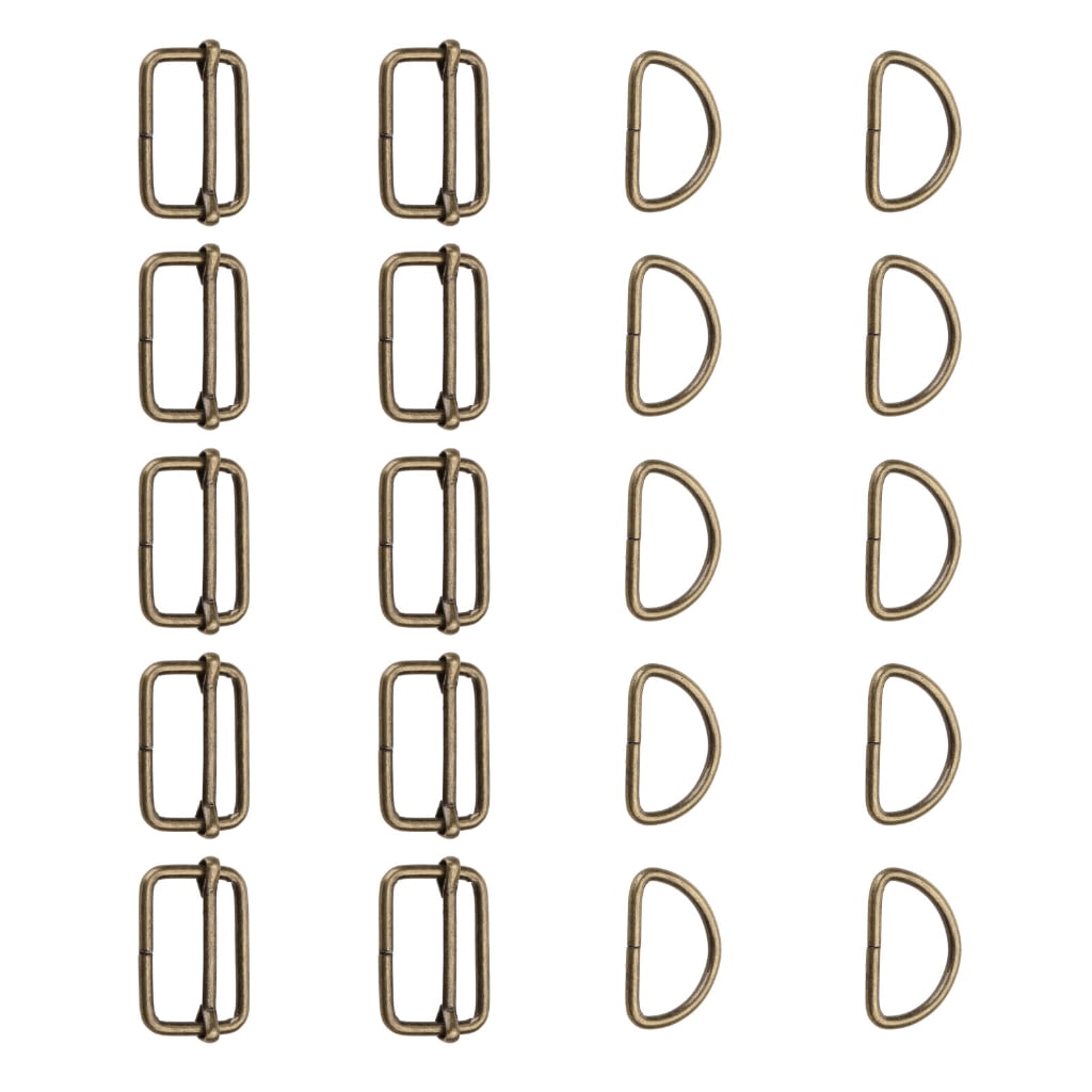 CIYISON Adjustable Slide Buckles D-Rings Metal Buckles Hardware Buckles ...