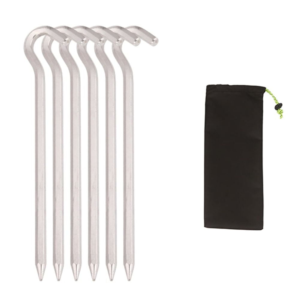 CIYISON Aluminum Alloy Camping Stakes Heavy-duty Tarp Peg Stakes Tent ...