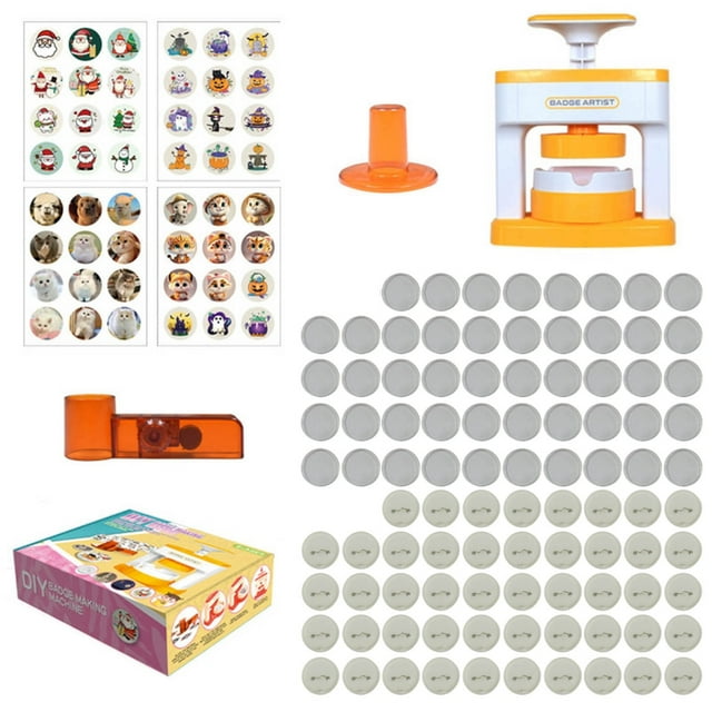 CIYISON Badge Maker Machine Pin Button Maker Press Machine with Strong ...