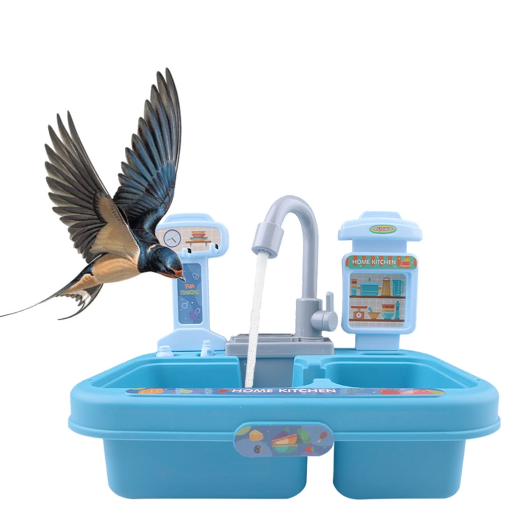 CIYISON Battery Operated Bird Bathtub Shower Plastic Water Bath Tub for ...