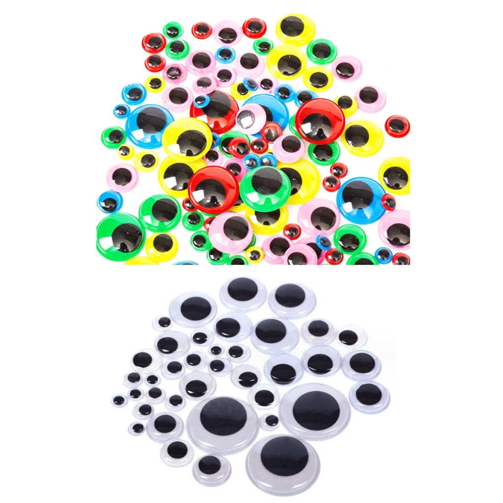 CIYISON Black White Wiggle Googly Eyes Colorful Googly Eyes for DIY Scrapbooking Crafts ...