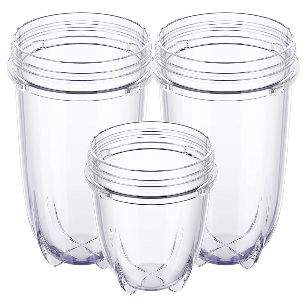 CIYISON Bullet Blender Cups Replacement 16 ounce Cup and 12 ounce Short ...