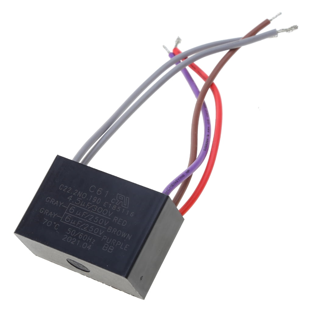 CIYISON CBB61 250V Ceiling Fan Capacitor for Electric Fan Motor ...