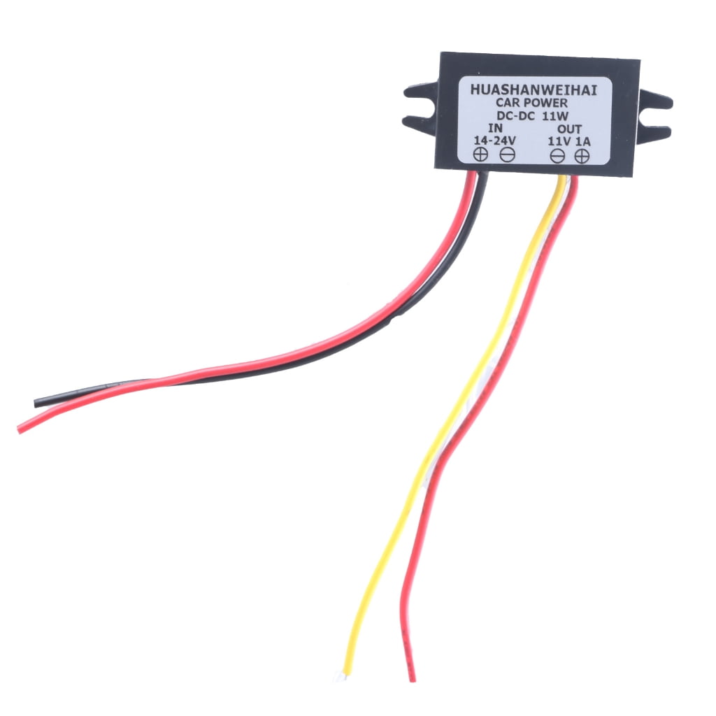 CIYISON Car Power Converter DC14-24V to 11V 1A/3A Step Down Voltages Regulator Power Converter ...