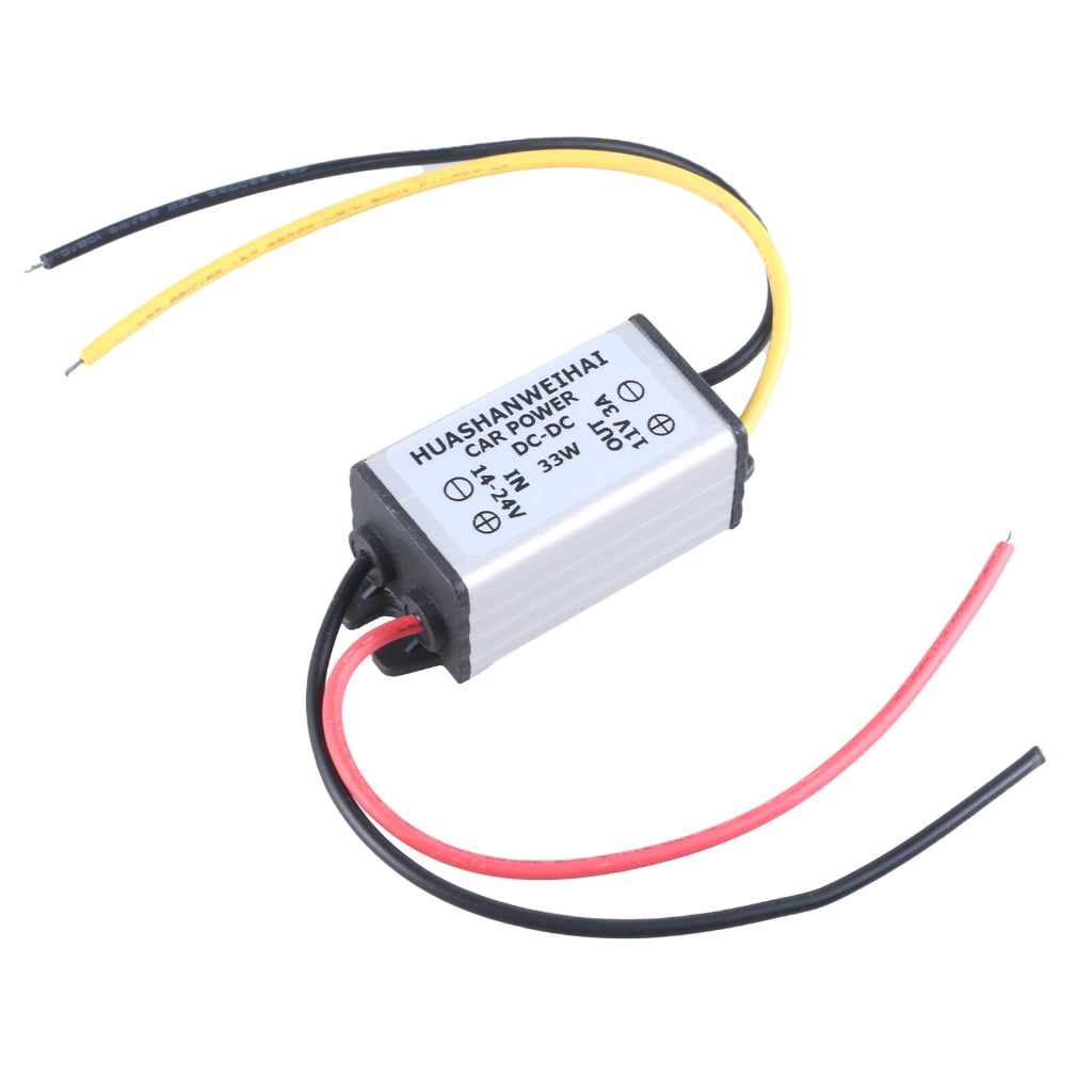CIYISON Car Power Converter DC14-24V to 11V 1A/3A Step Down Voltages Regulator Power Converter ...