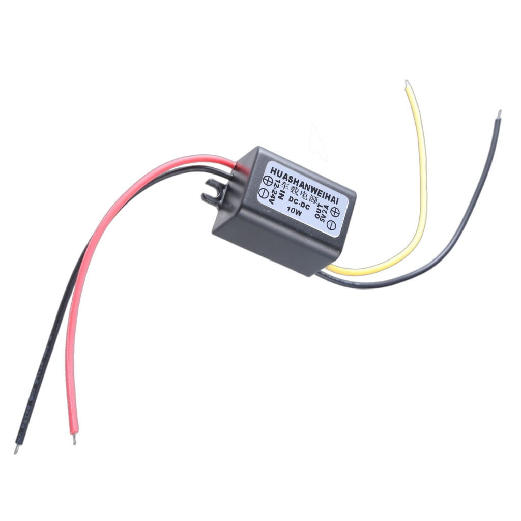 CIYISON Car Power Converters DC12V-24V to 5V 3A/2A Regulator Direct ...