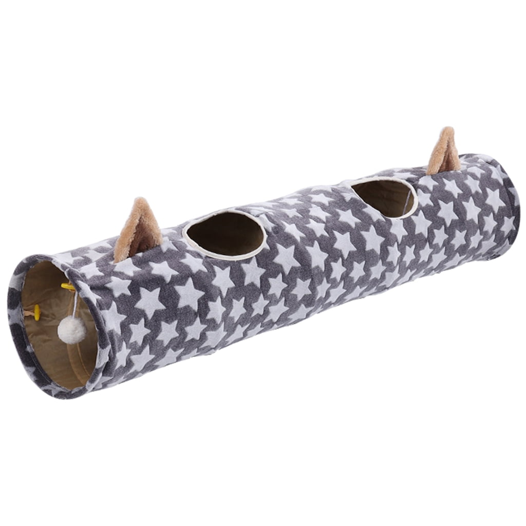 CIYISON Cat Tunnel Tube Toy Sleeping Bed Soft Collapsible Hideaway Tube ...