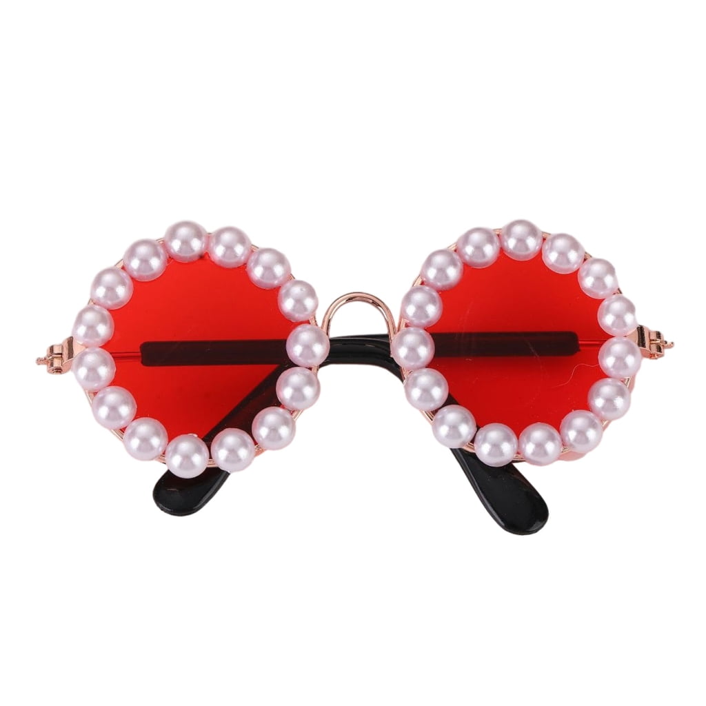 CIYISON Cats Sunglasses Cats Glasses Pearls Glasses Dog Goggles Pet ...
