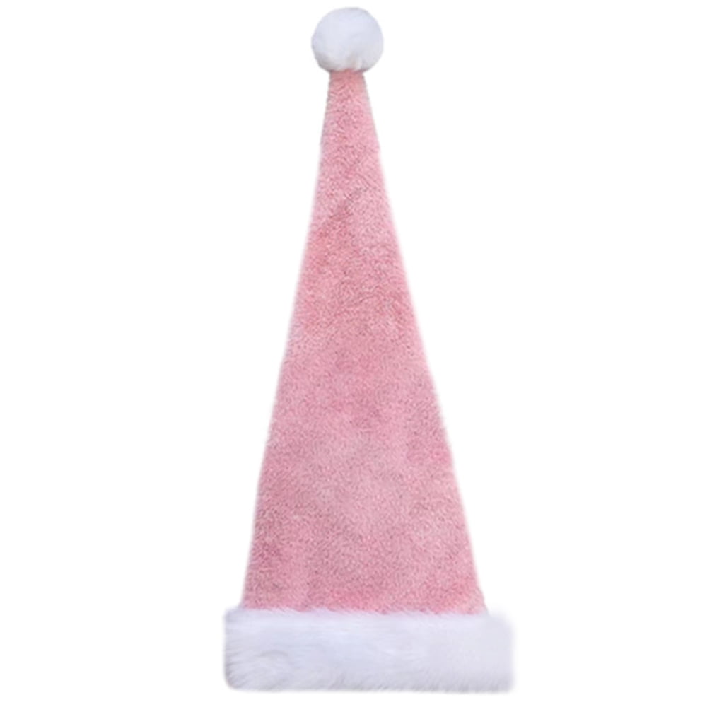 CIYISON Christmas Party Hat Long Christmas Hat Plush Santa Hat Navidad ...