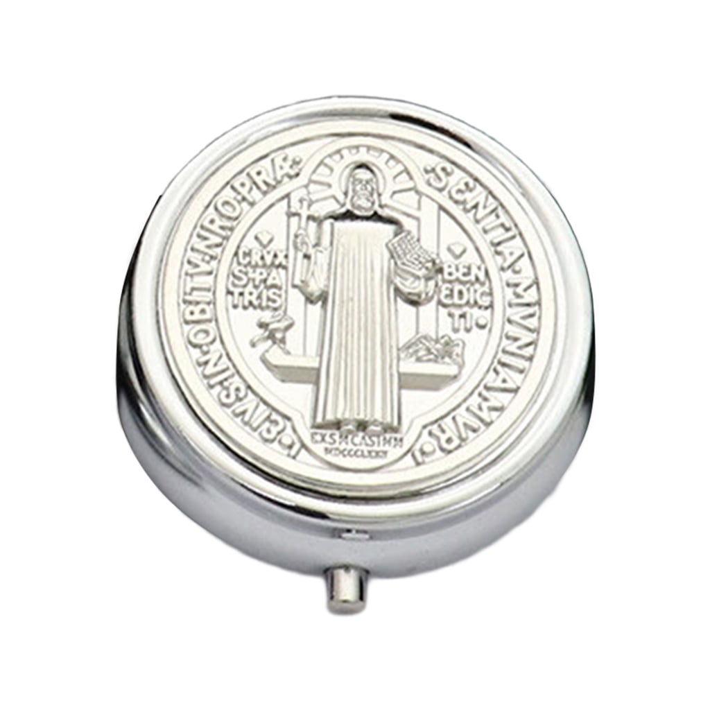 CIYISON Compactly Metal Prayer Religious Jewelry Case Featurings Builts ...