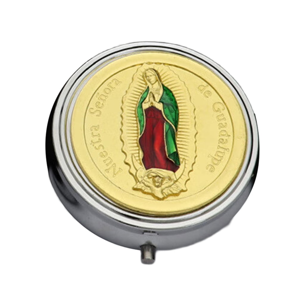 CIYISON Compactly Metal Prayer Religious Jewelry Case Featurings Builts ...