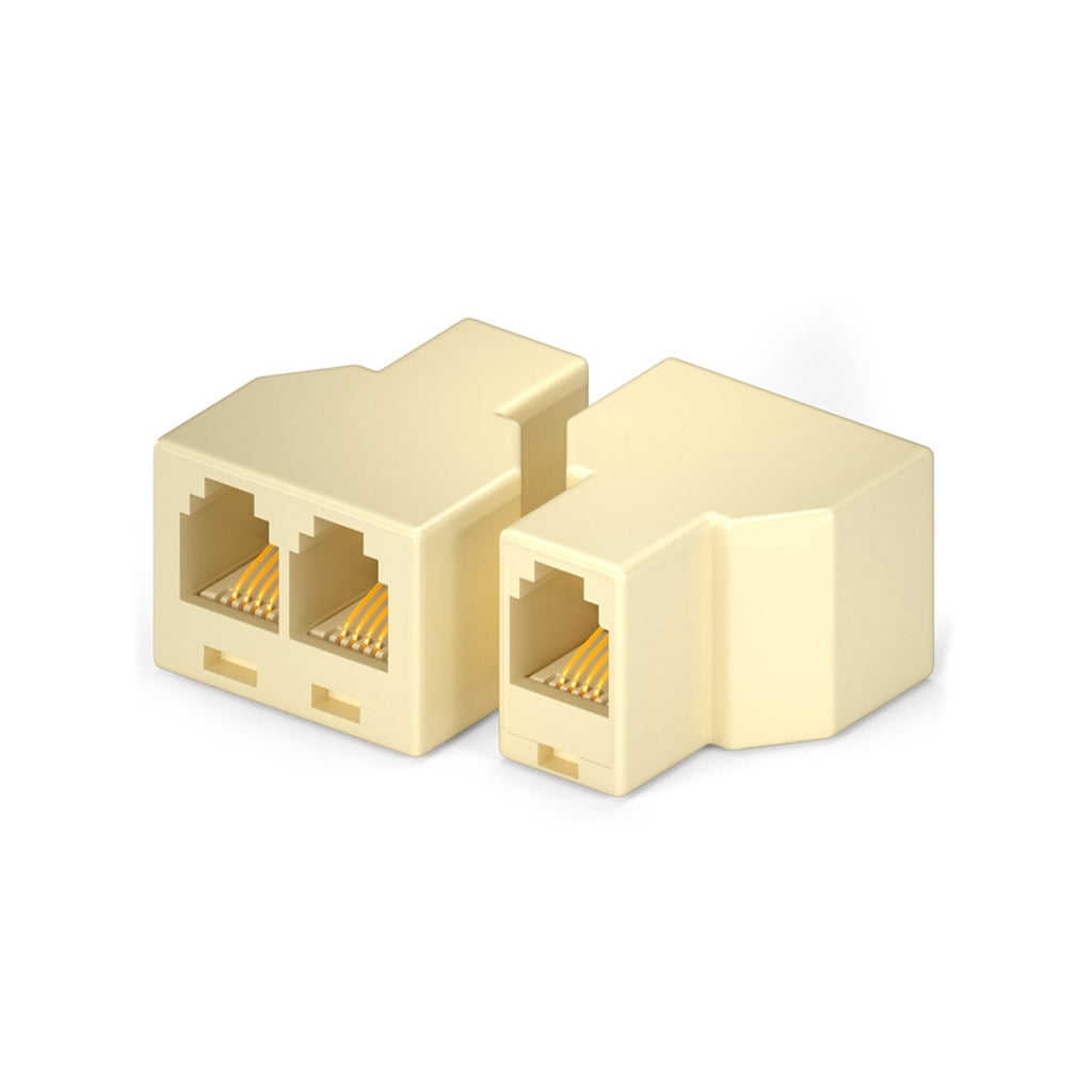 CIYISON Compactly RJ11 Splitter Phone Line Splitter For Connecting Two ...