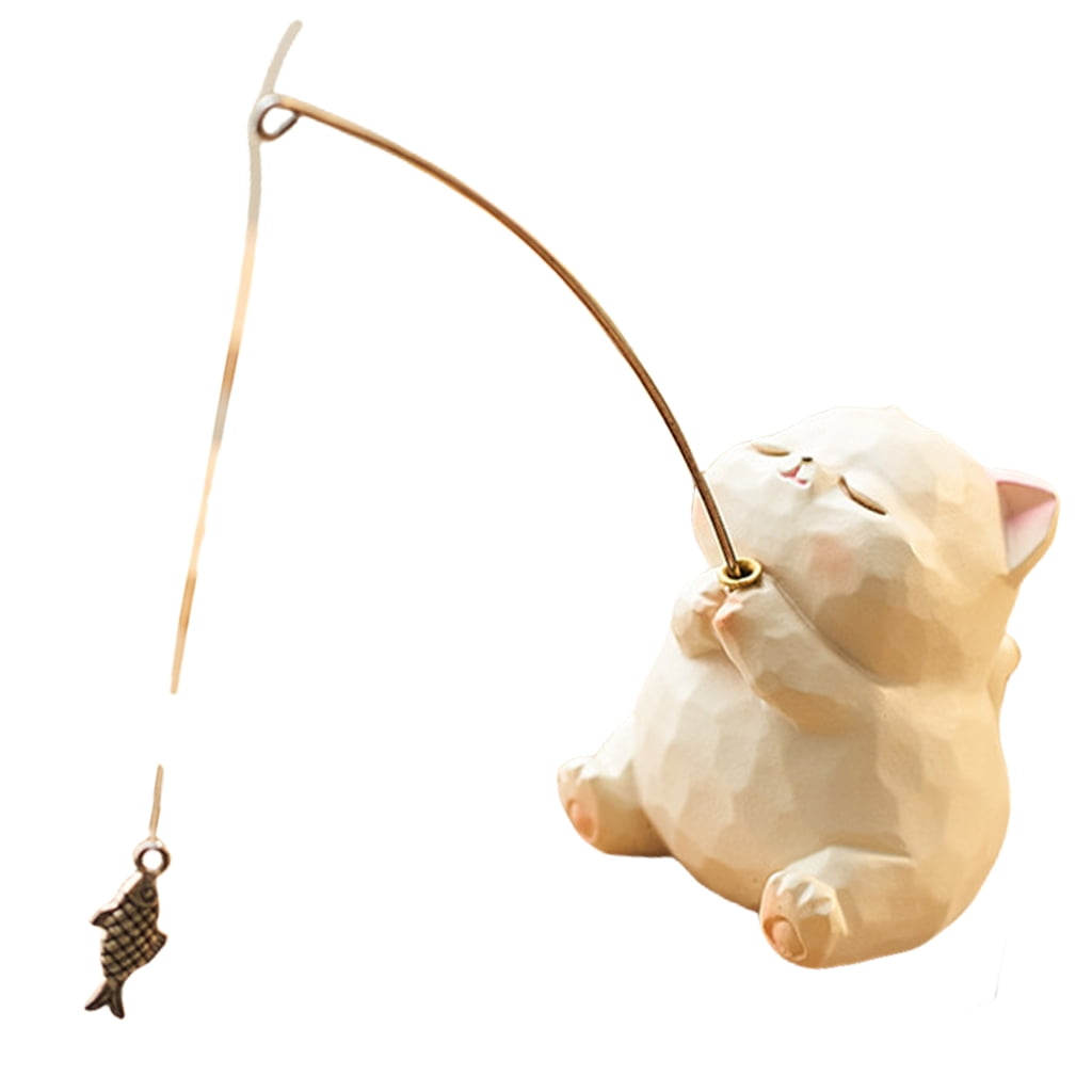 CIYISON Computer Screen Monitors Decorative Animal Fishing Figurine ...