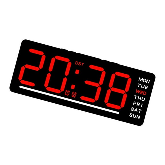 CIYISON Contemporary LED Clock With Clear Readable Display Enhancing ...