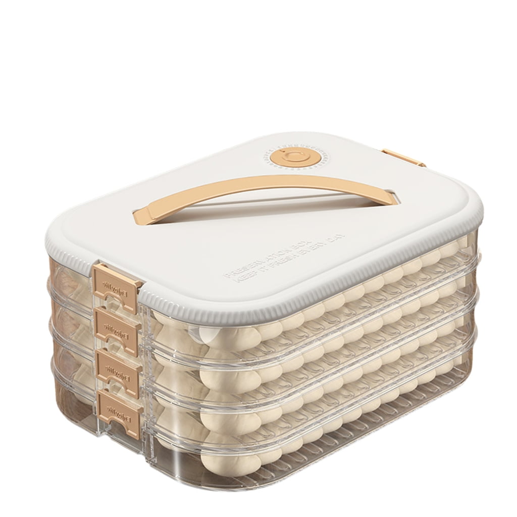 CIYISON Convenient Storage Box with Lid Dumpling Sealing Organizer ...