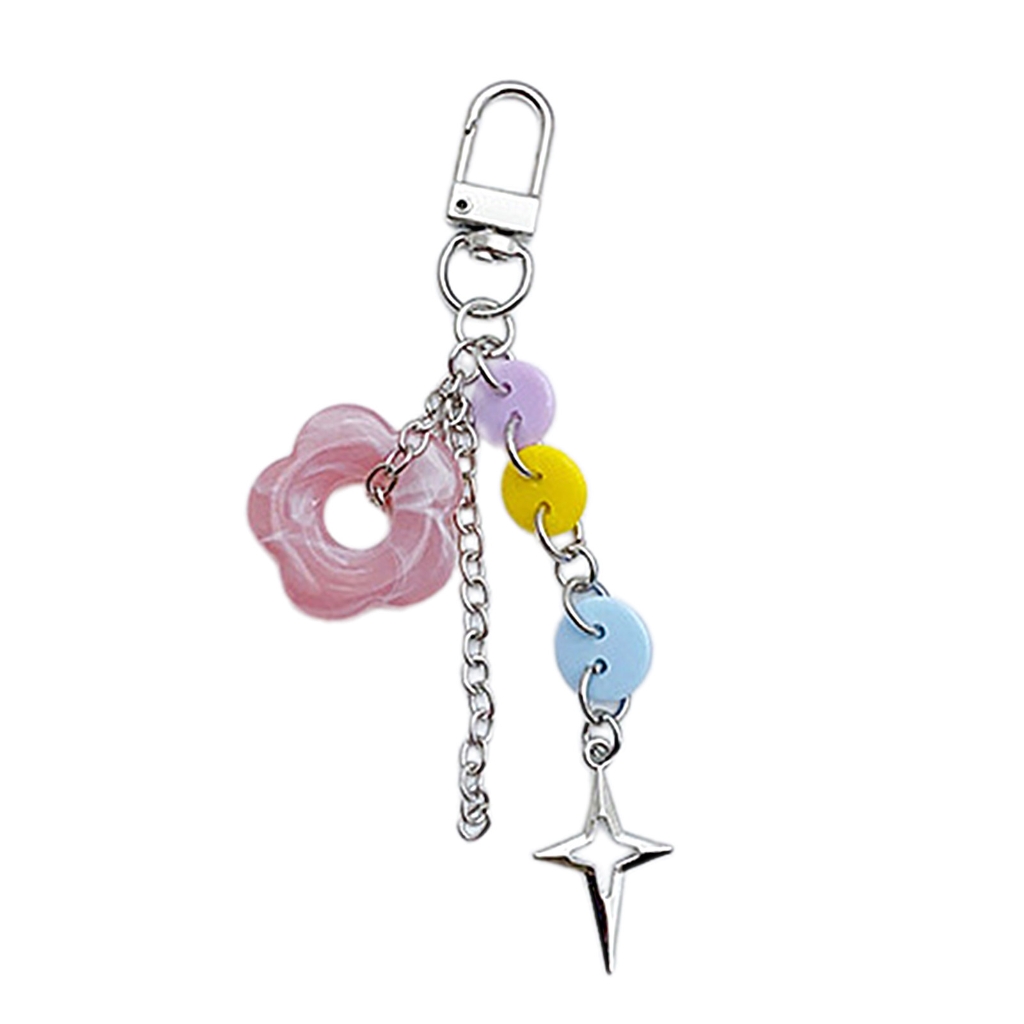 CIYISON Creative Phone Charm Strap Flower Button Phone Pendant Cute Key ...