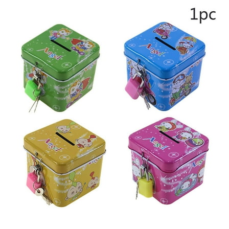 Designice 1 Pcs Piggy Bank,Vintage Treasure Chest with Lock and Key ...