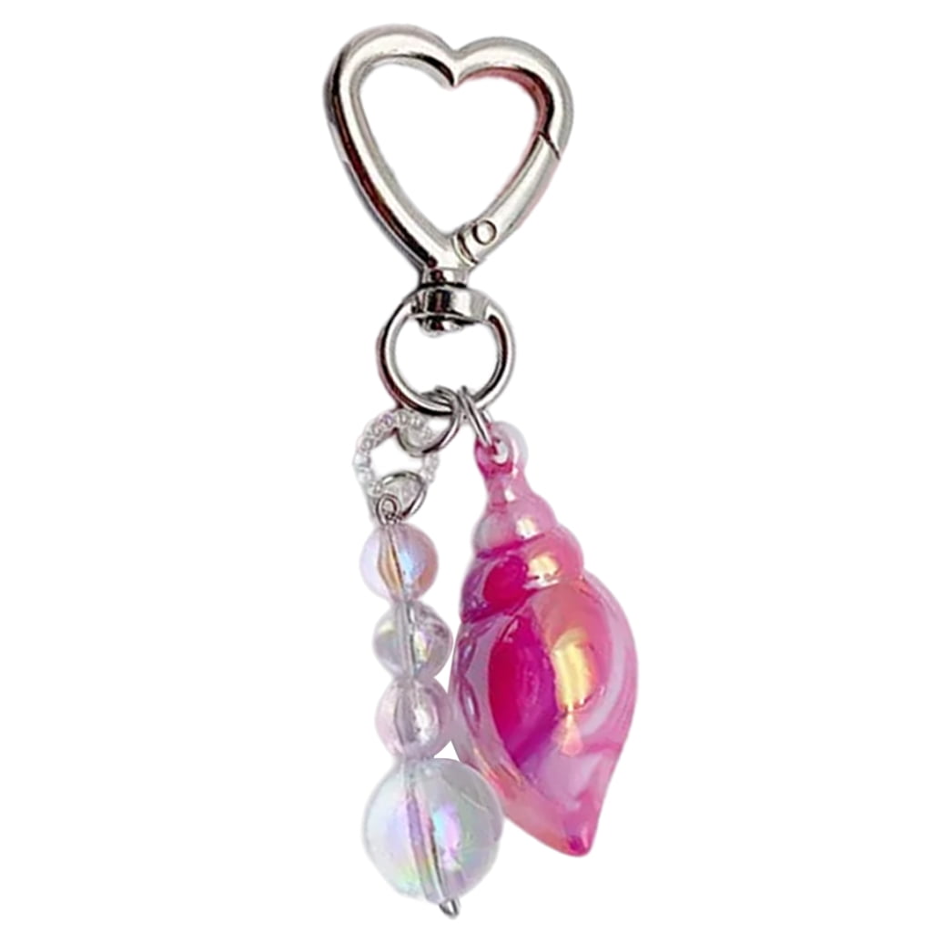 CIYISON Cute Colorful Bead Conch Keychain Pendant Fashionable and ...