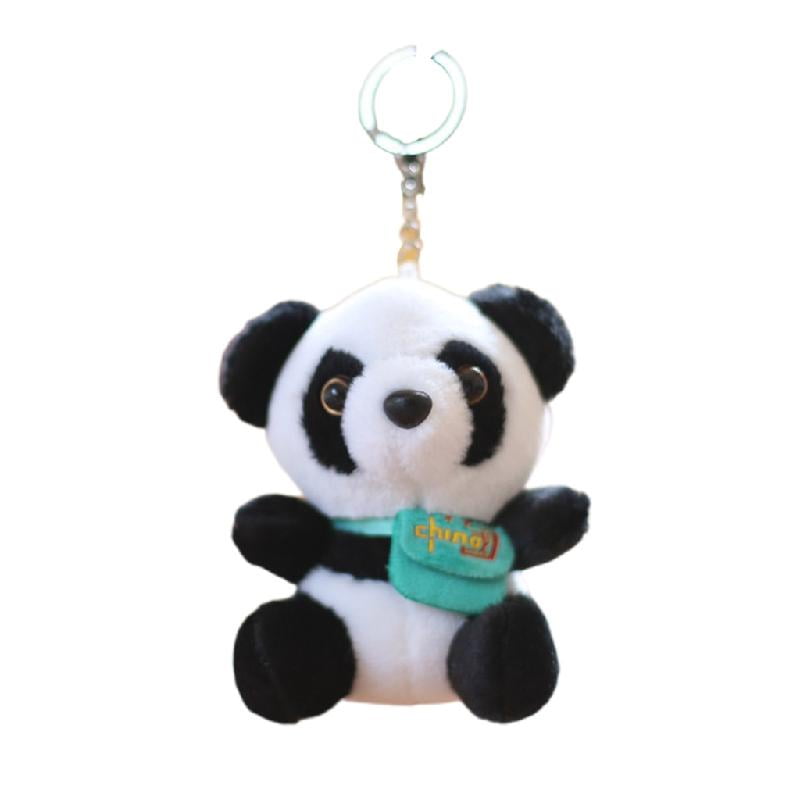 CIYISON Cute Panda Keychain Mini Plush Animal Keyring Bag Pendant ...