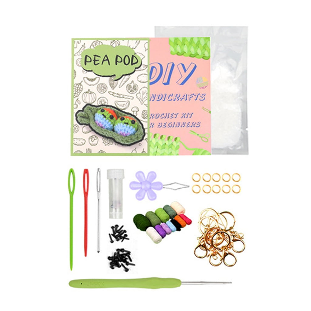 CIYISON DIY Crochet Vegetables Kits Include Crochet Hook, Yarn, Needle ...