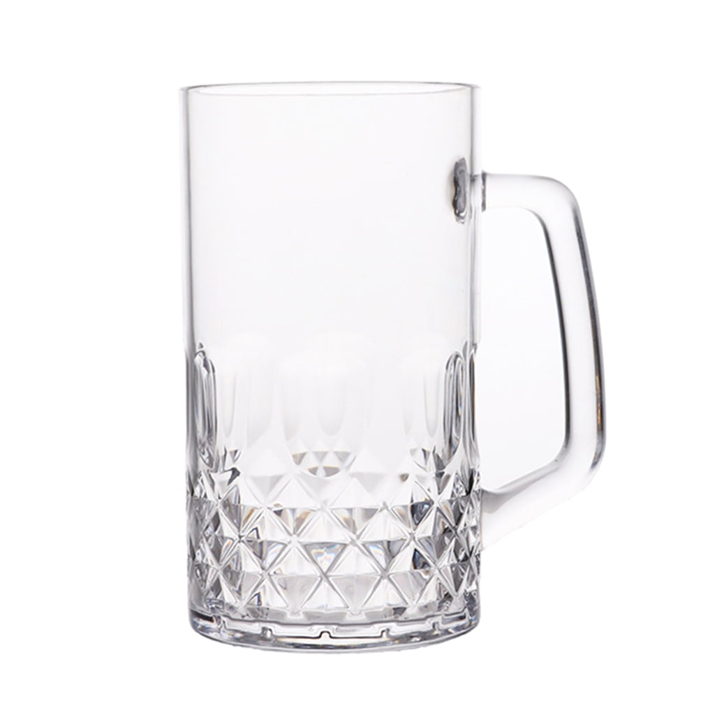 CIYISON Dimpled Beer Mug With Ergonomic Handle Large Dimpled Designs ...