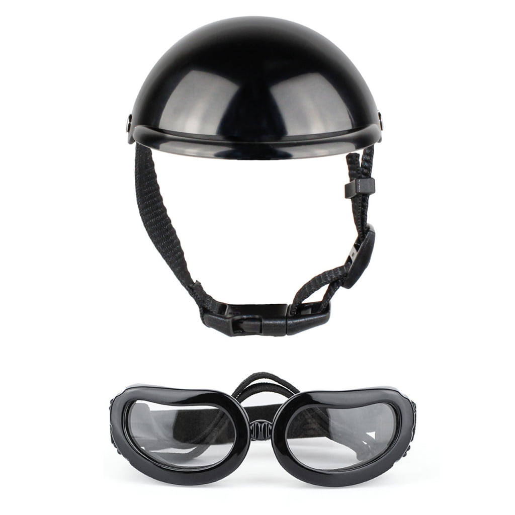 CIYISON Dog Helmet with Ear Hole Pet Helmet and Goggles Set with ...