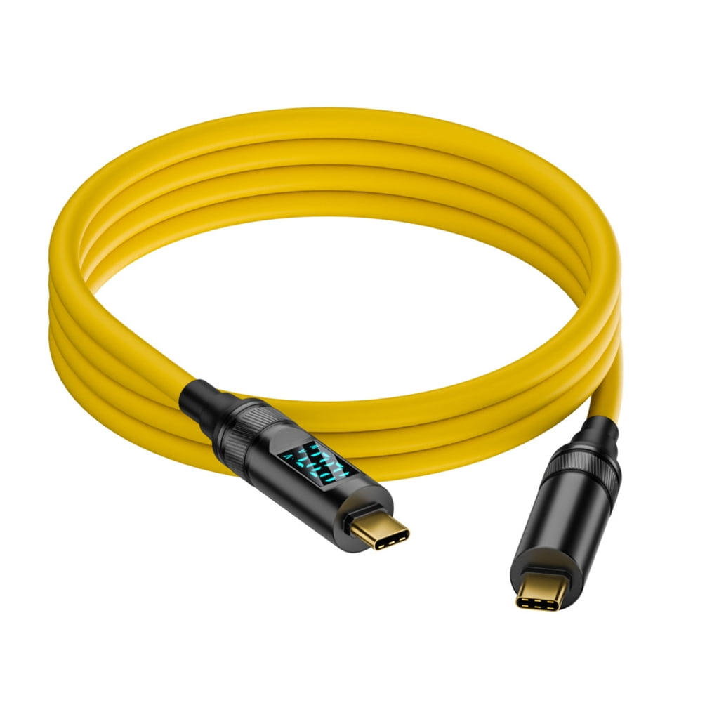CIYISON Double Head Type C Charging Cable 100W with Aesthetic LED ...