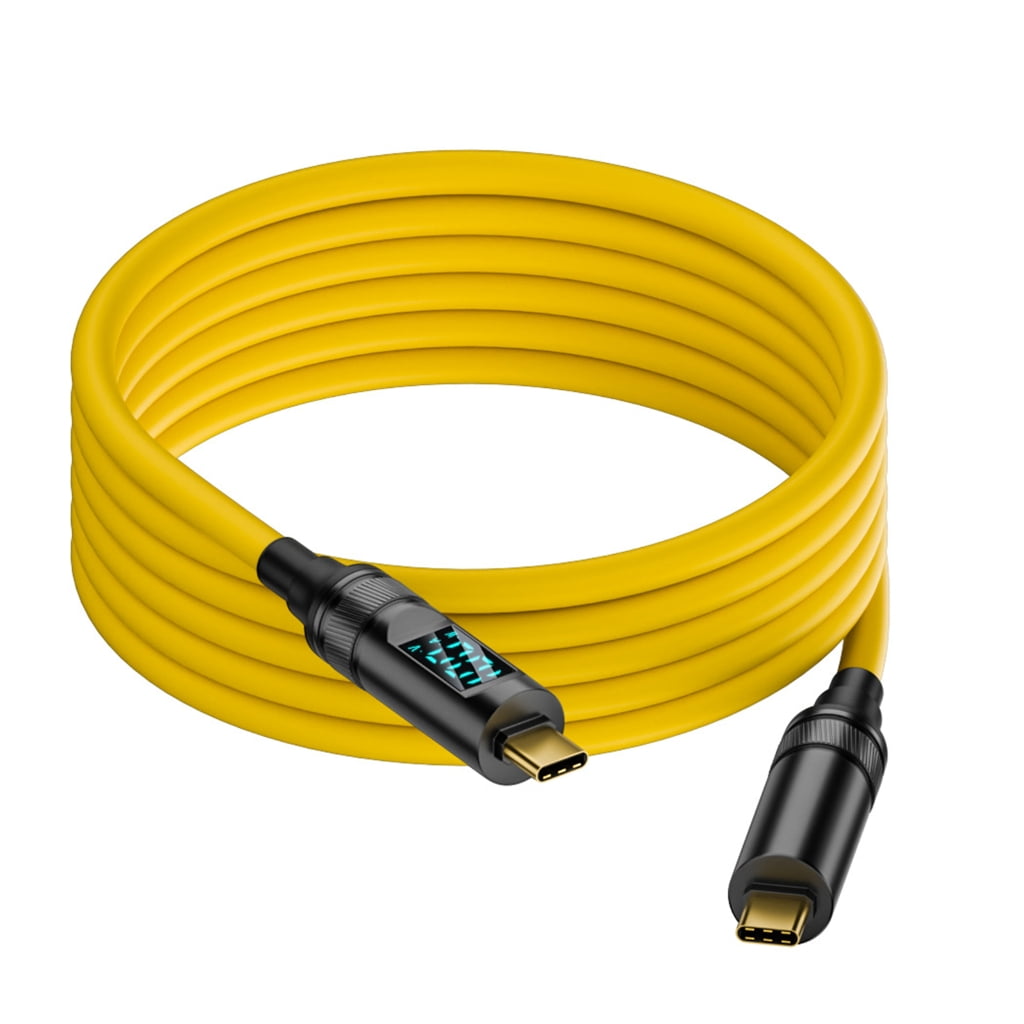 CIYISON Double Head Type C Charging Cable 100W with Aesthetic LED ...