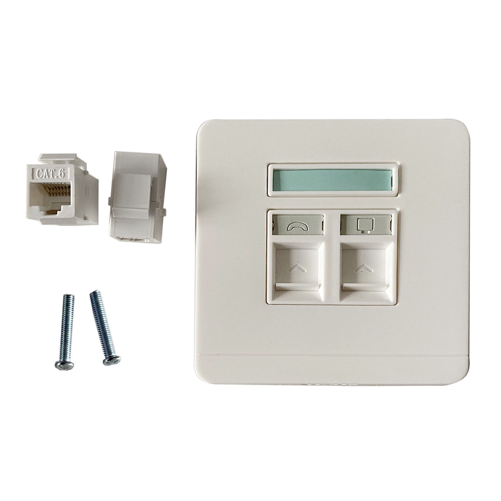 CIYISON Dual-port Network Plug Panel Rj45 Cat6 Module Lan Connector ...