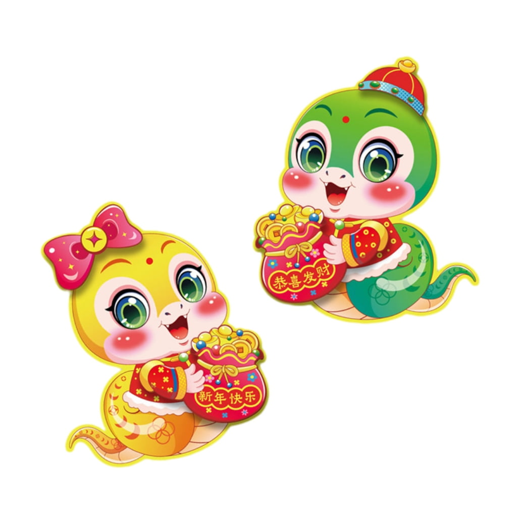 CIYISON Durable Snake Year Blessing Sticker High Quality Paper Snake ...