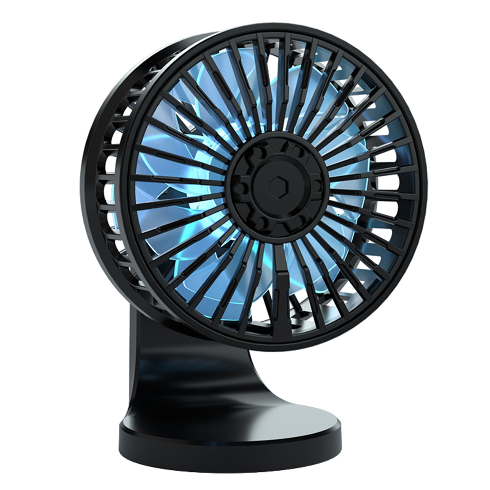 CIYISON Electric Car Fan Dashboard Mounted 3 Speed 360 Rotation Car ...