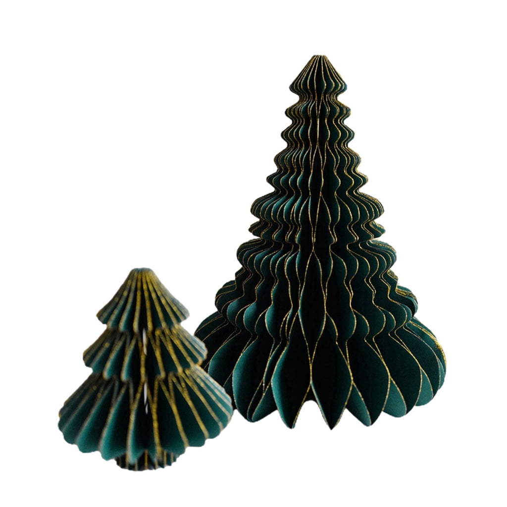 CIYISON Elegant Paper Sculptures Desk Top Christmas Tree Magnetic for ...