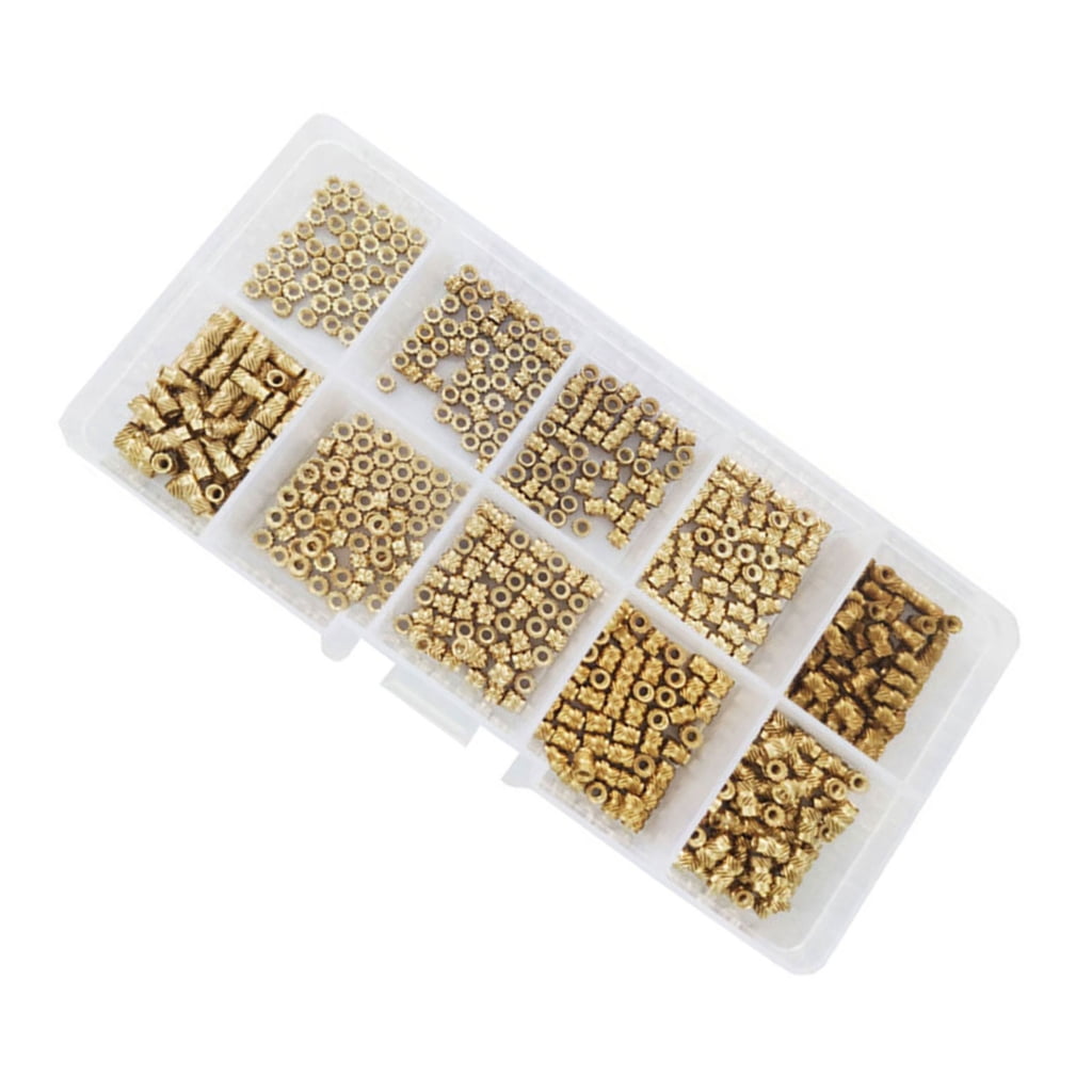 CIYISON Essential Fasteners Threaded Nut Brass Insert Nut 1 Box Nut for ...